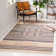 Foundstone™ Zeke Striped Handmade Flatweave Area Rug in Brown/Black ...