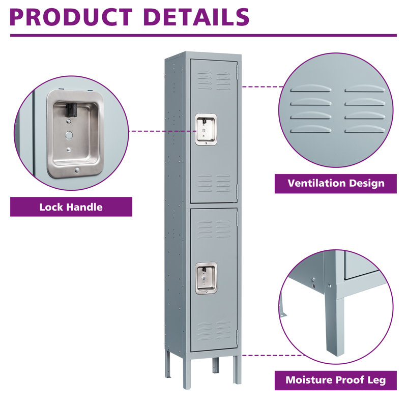 Dsarui 2 - Tier 2 - Section 12.01'' Wide Gym Locker | Wayfair