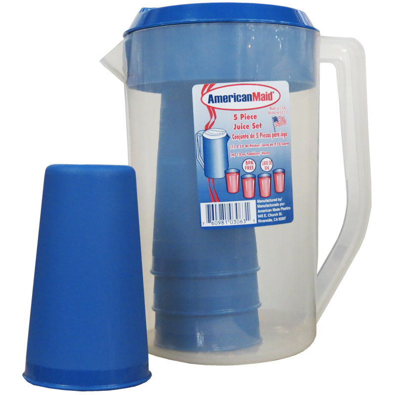 American Maid Plastic 5 Piece Pitcher Set & Reviews | Wayfair