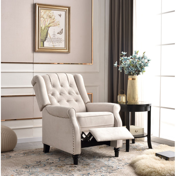 Navy-blue-velvet-recliner | Wayfair