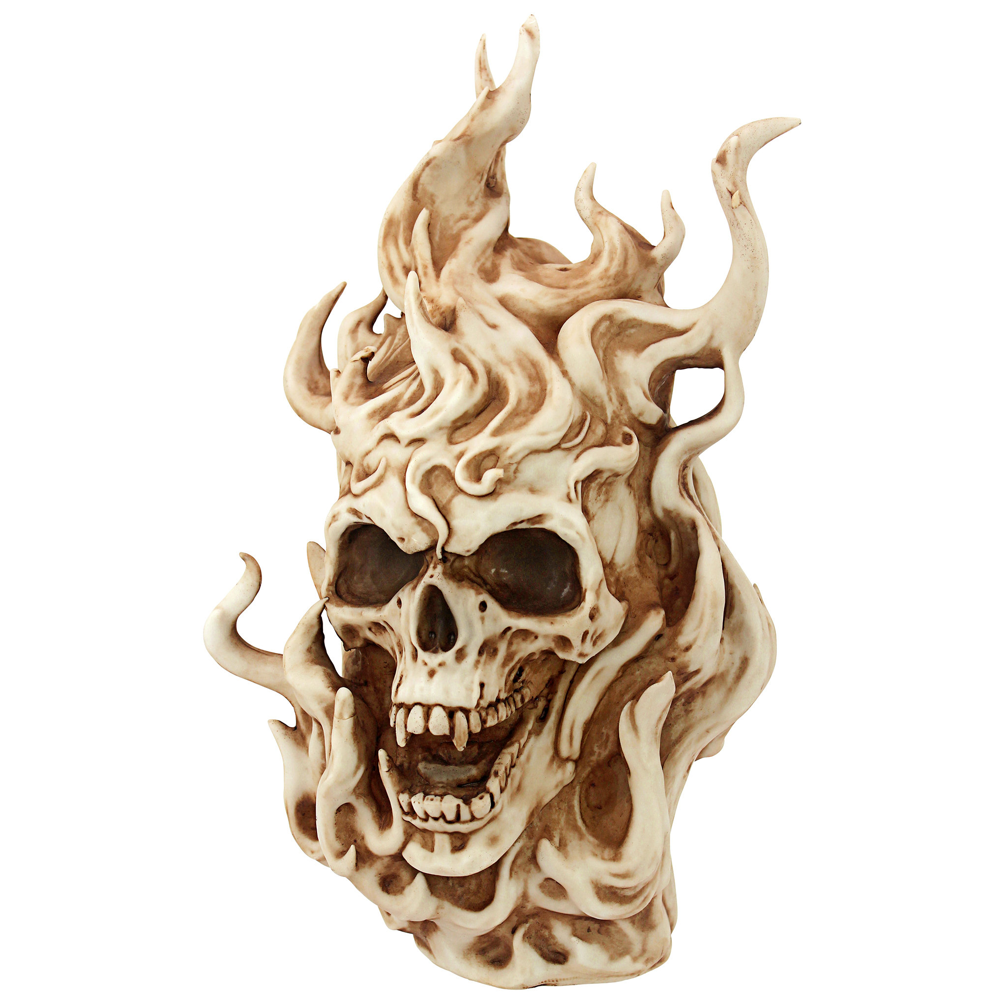 Design Toscano Hell's Flames Vampire Skull Statue & Reviews | Wayfair