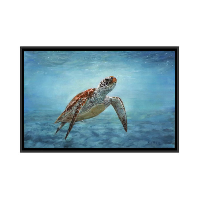 East Urban Home Sea Turtle - Graphic Art on Canvas & Reviews | Wayfair