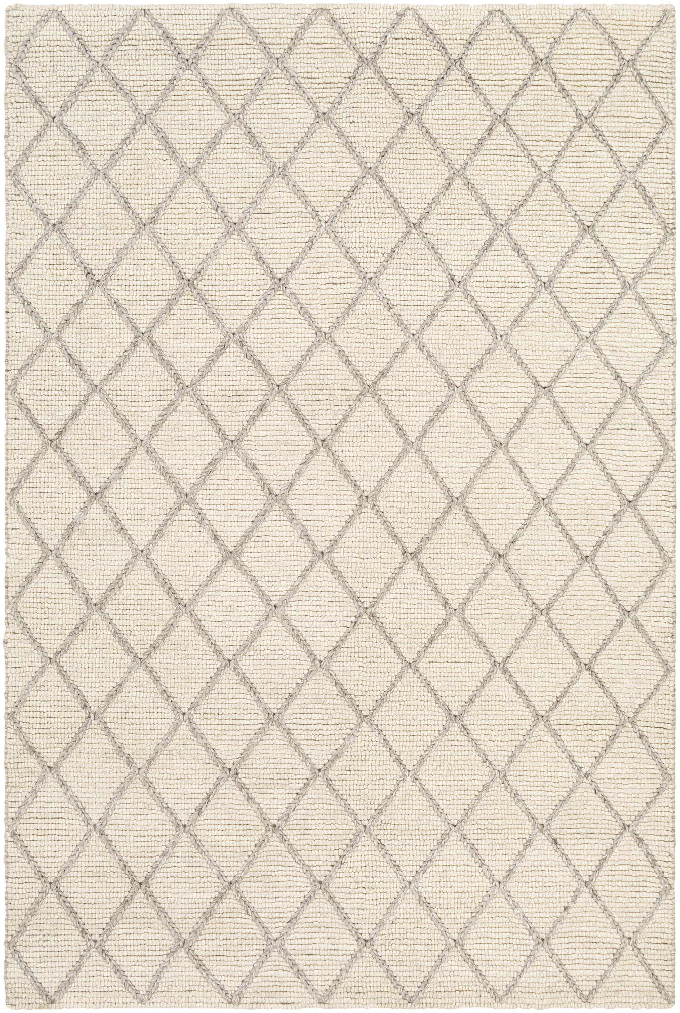 Joss & Main Lilly Geometric Hand-Woven Cream Area Rug | Wayfair