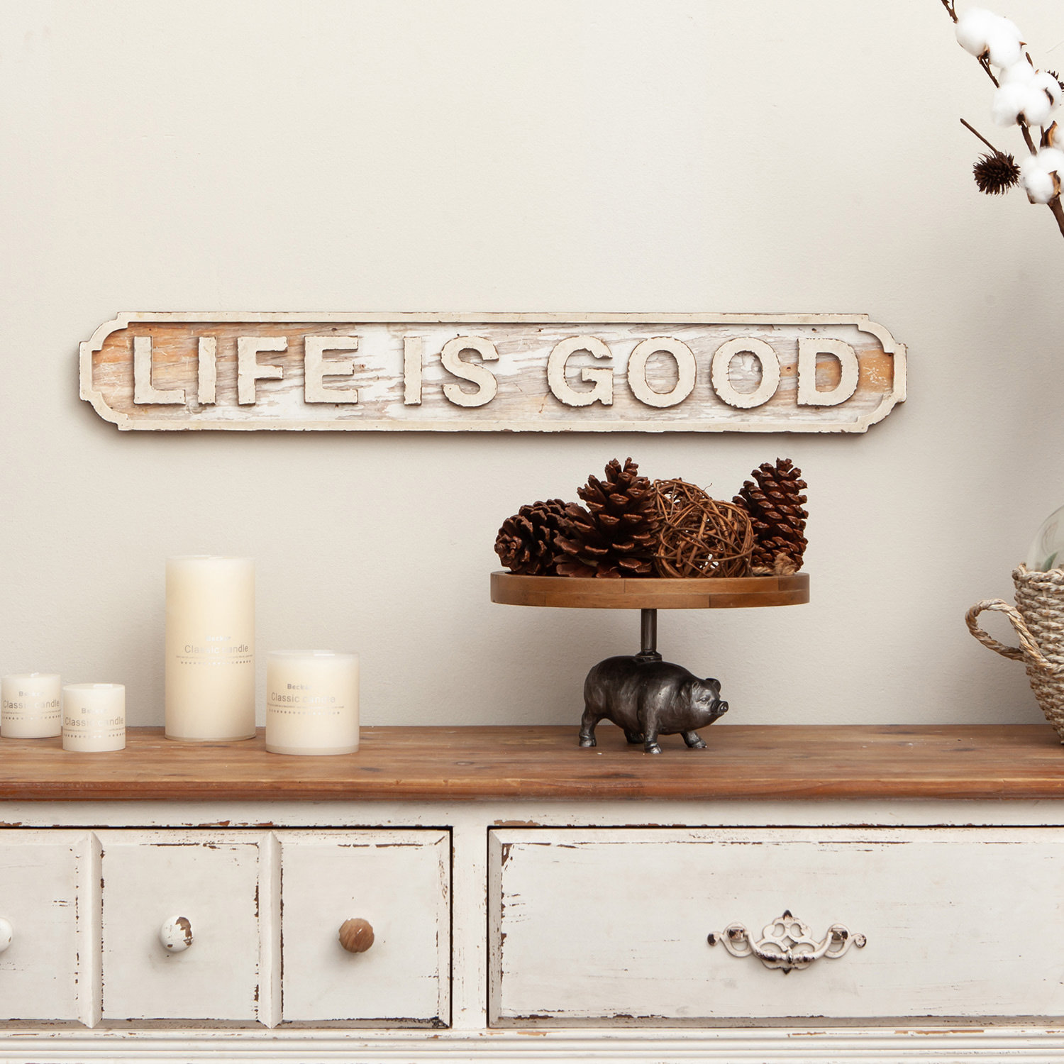 Millwood Pines Life is Good Sign Wall Décor & Reviews | Wayfair