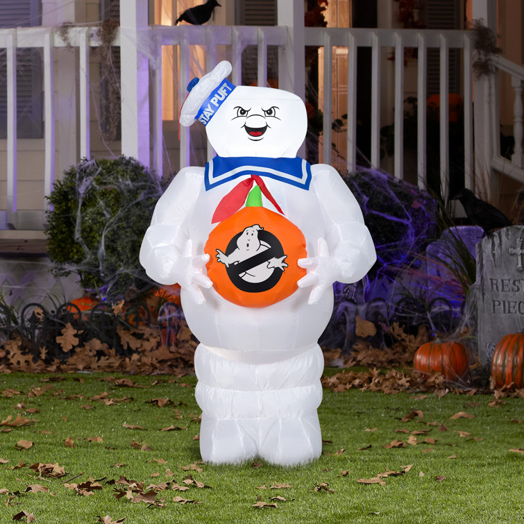Gemmy Airblown Inflatable Ghostbusters Stay Puft(White - Polyester ...