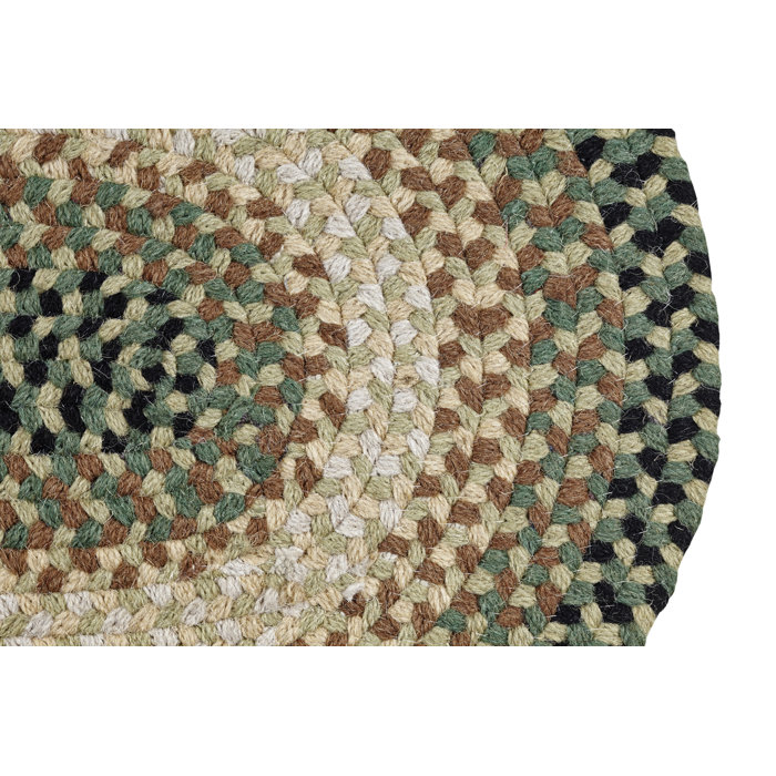 August Grove® Monnie Performance Sage Green/Brown/White/Black/Beige Rug ...