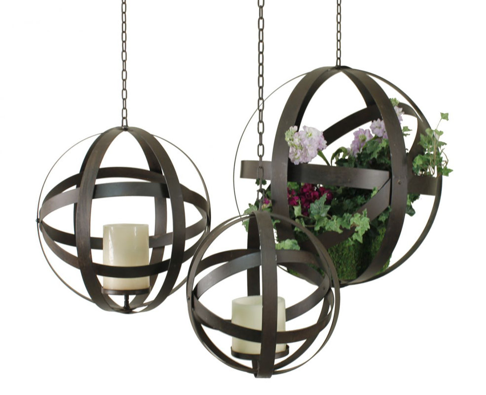 Marshall Home Garden 3 Piece Iron Hanging Sphere Set & Reviews | Wayfair.ca