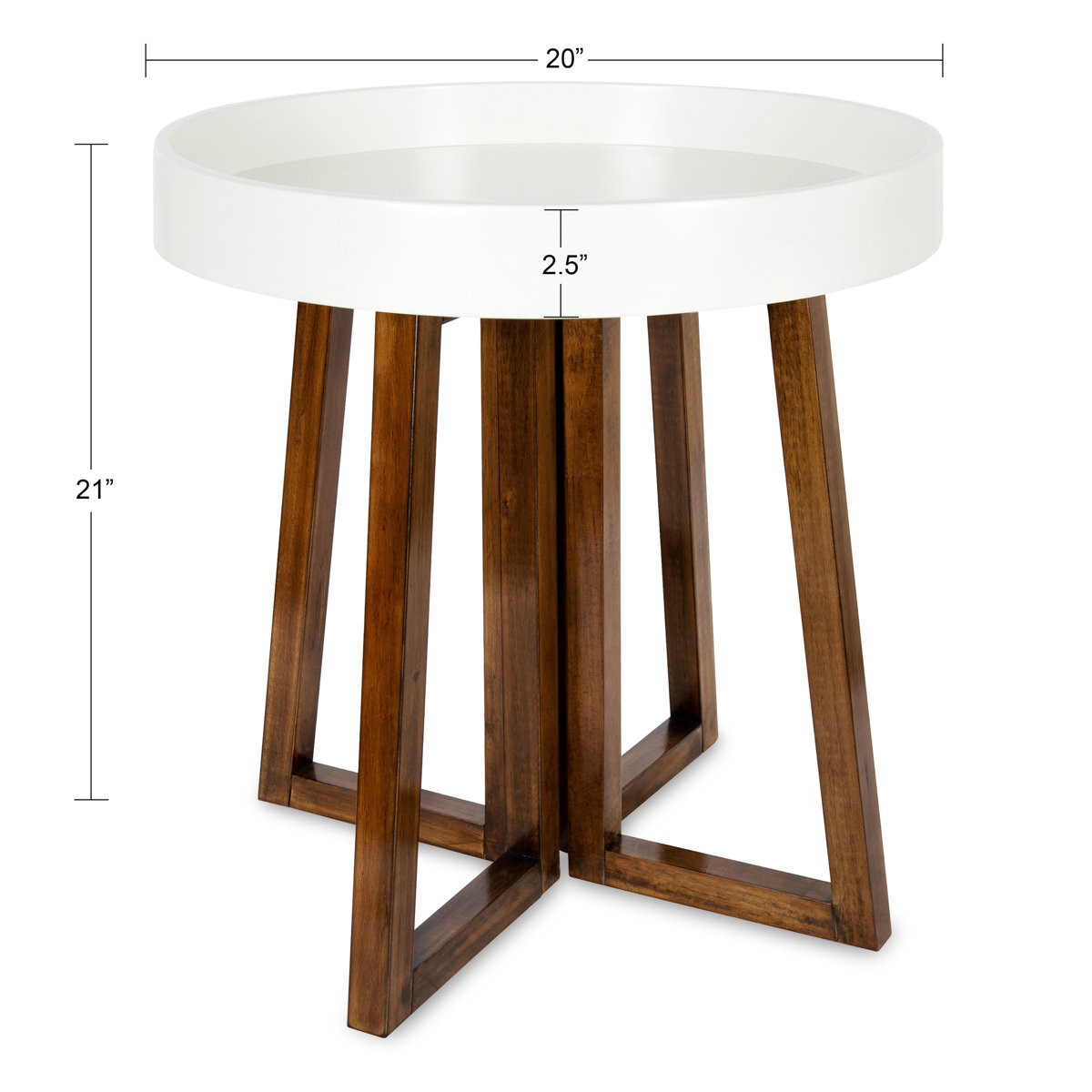 Foundry Select Mayflower 20'' Tall End Table & Reviews | Wayfair