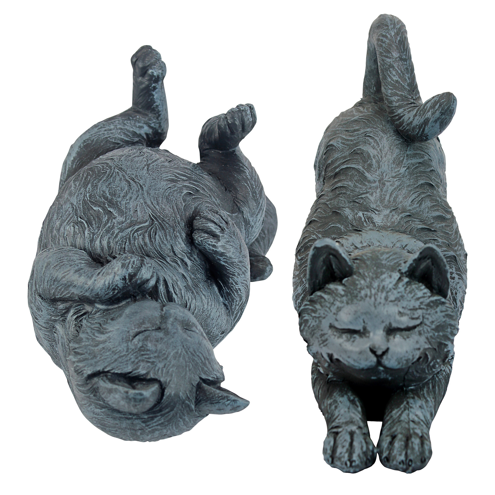 Design Toscano Playful Cats 2 Piece Statue Set & Reviews | Wayfair