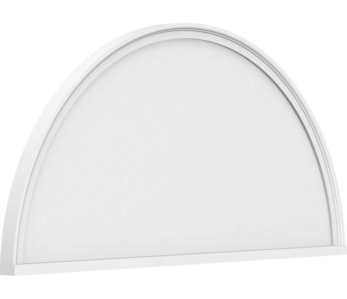 Ekena Millwork Half Round Smooth Architectural Grade PVC Pediment | Wayfair