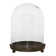 Williston Forge Kenilworth Metal Base Vitrine Cloche | Wayfair