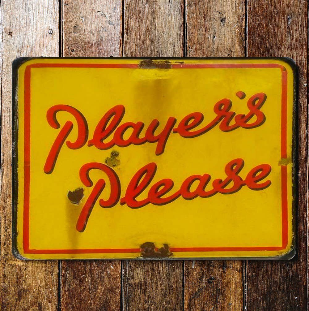 East Urban Home Players Please - Metal Advertising Wall Sign | Wayfair ...