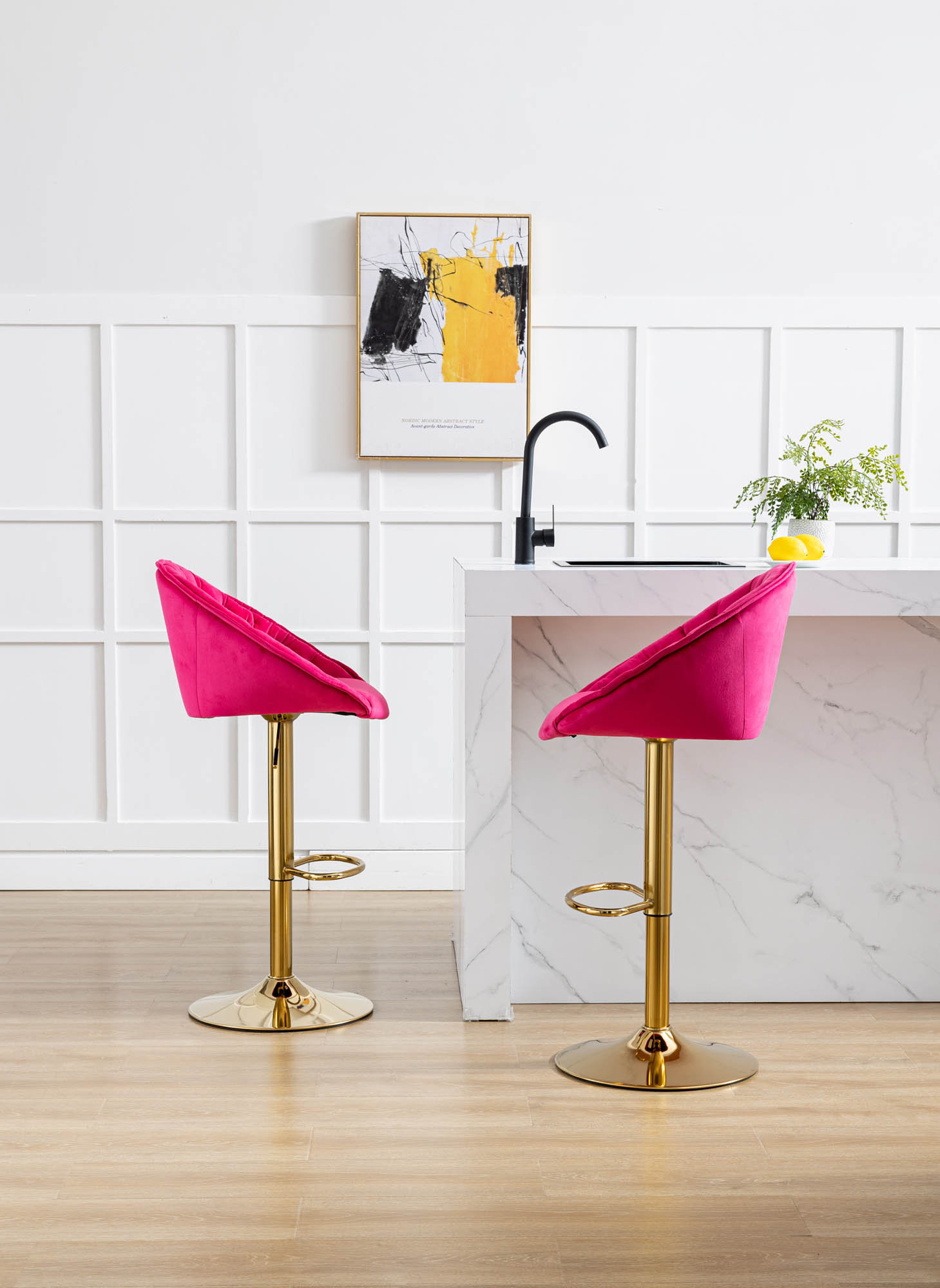 Everly Quinn Carter-John Swivel Bar Stool | Wayfair