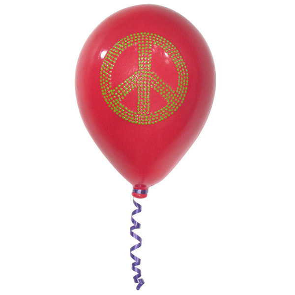 Zoomie Kids Vanderhoff Permanent Peace Sign Balloon 3D Wall Décor ...