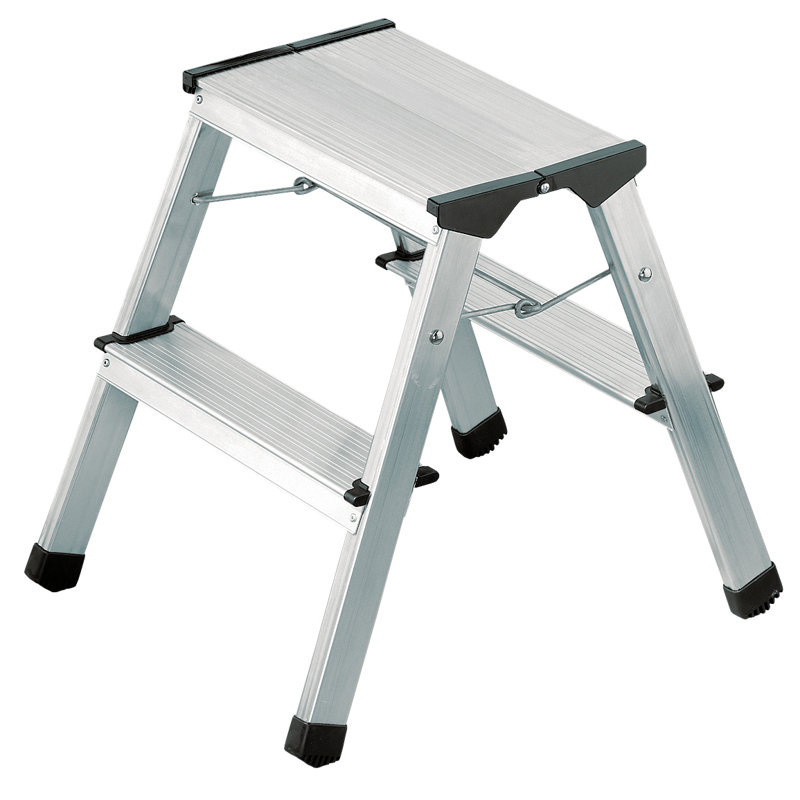 Hailo USA Inc. 2-Step Aluminum Step Stool with 330 lb. Load Capacity ...