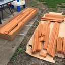 CreativeCedarDesigns Standard Trapeze Bar with Circle Rings and Chains ...