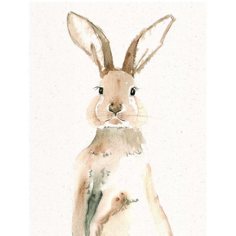 August Grove® Proud Rabbit - Wrapped Canvas Print | Wayfair