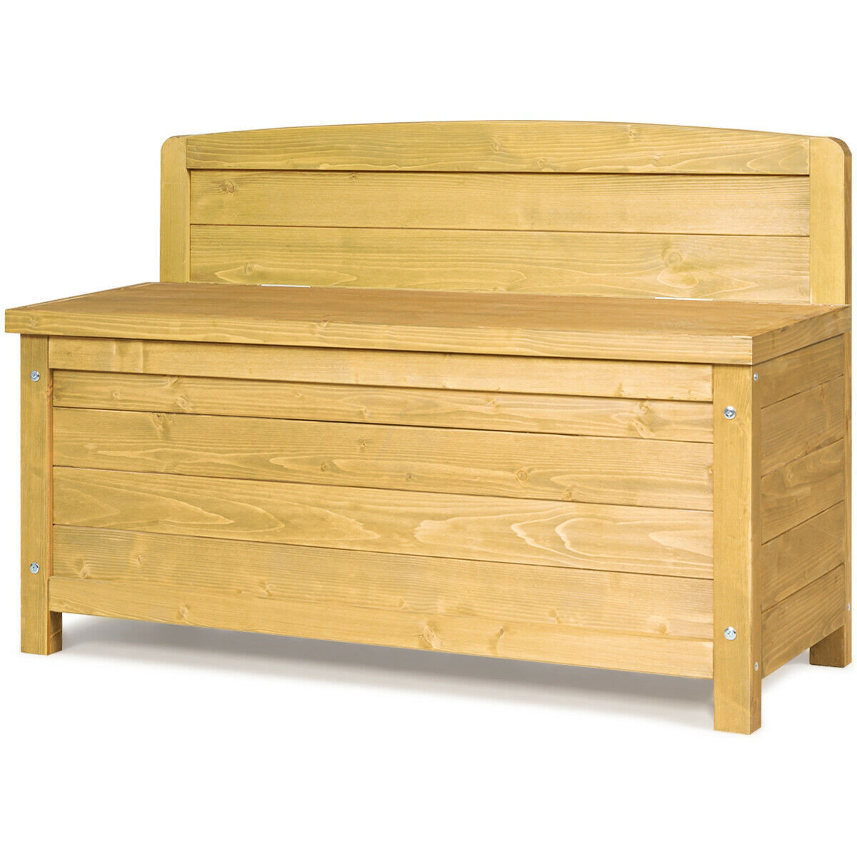 K-Like 16.5 Gallons Gallon Water Resistant Fir Solid Wood Storage Bench ...