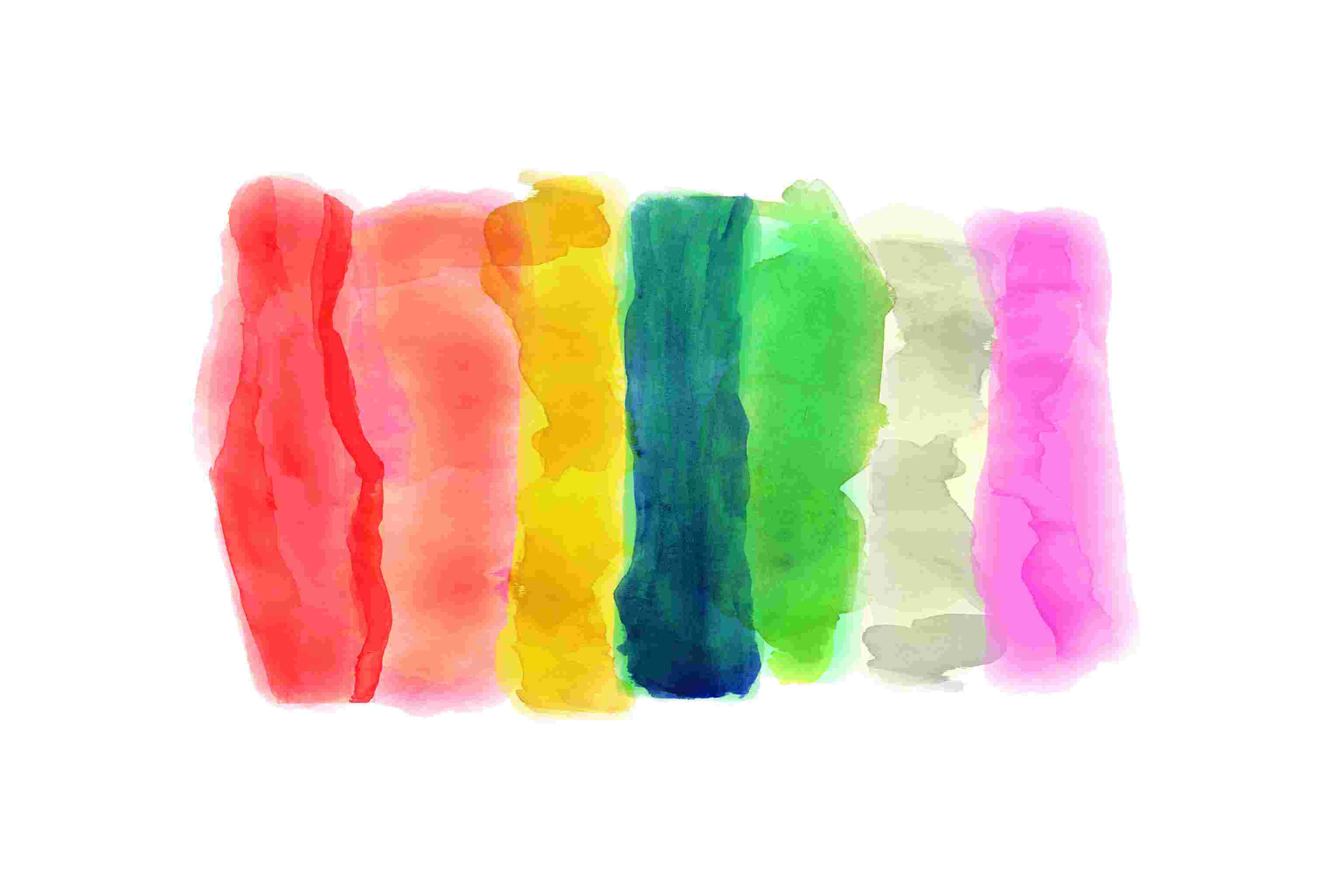 Wrought Studio Watercolor Pallet - Wrapped Canvas Painting | Wayfair