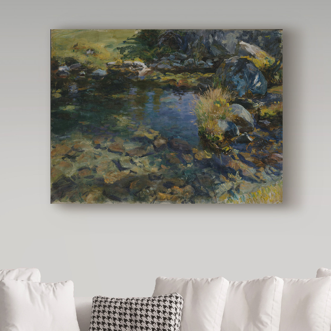 Vault W Artwork John Singer Sargent Alpine Pool by John Singer Sargent ...