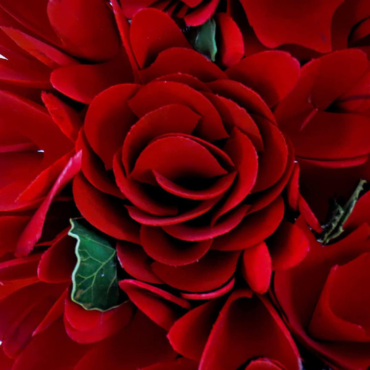 The Holiday Aisle® Handcrafted Faux Wood Chip / Wood Curl Wood 14 ...