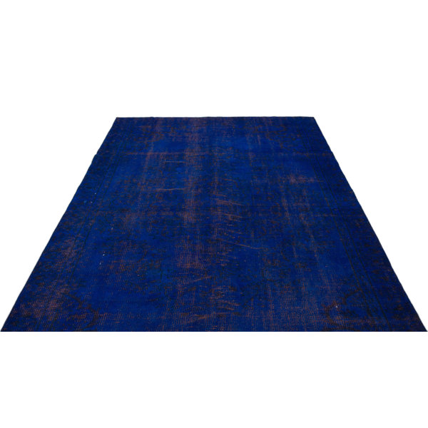 Williston Forge Ethan-Lee Handmade Hand-Knotted Blue Rug | Wayfair