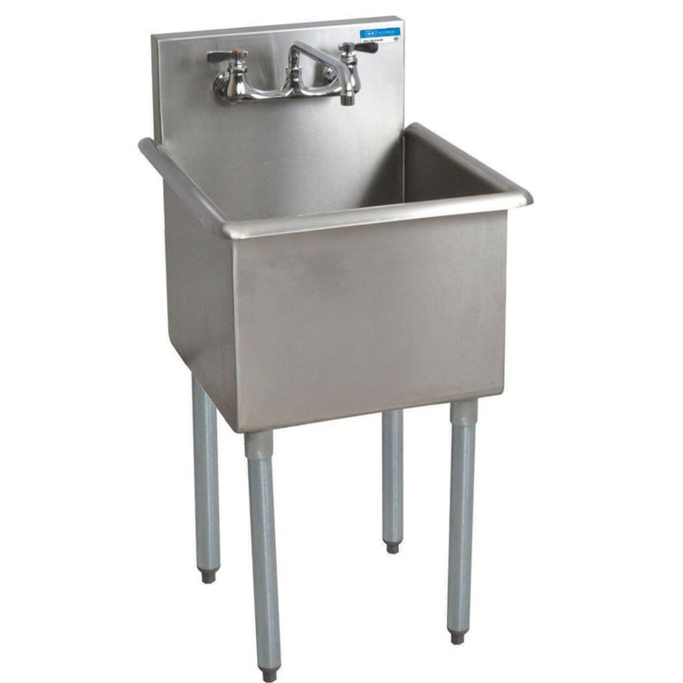 BK Resources 21" L x 24.5" W Free Standing Service Sink & Reviews | Wayfair
