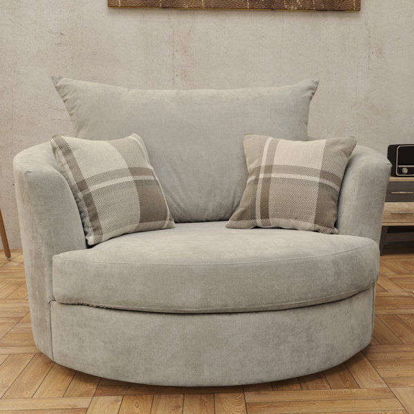 Three Posts Alcrossagh Upholstered Swivel Accent Chair & Reviews ...