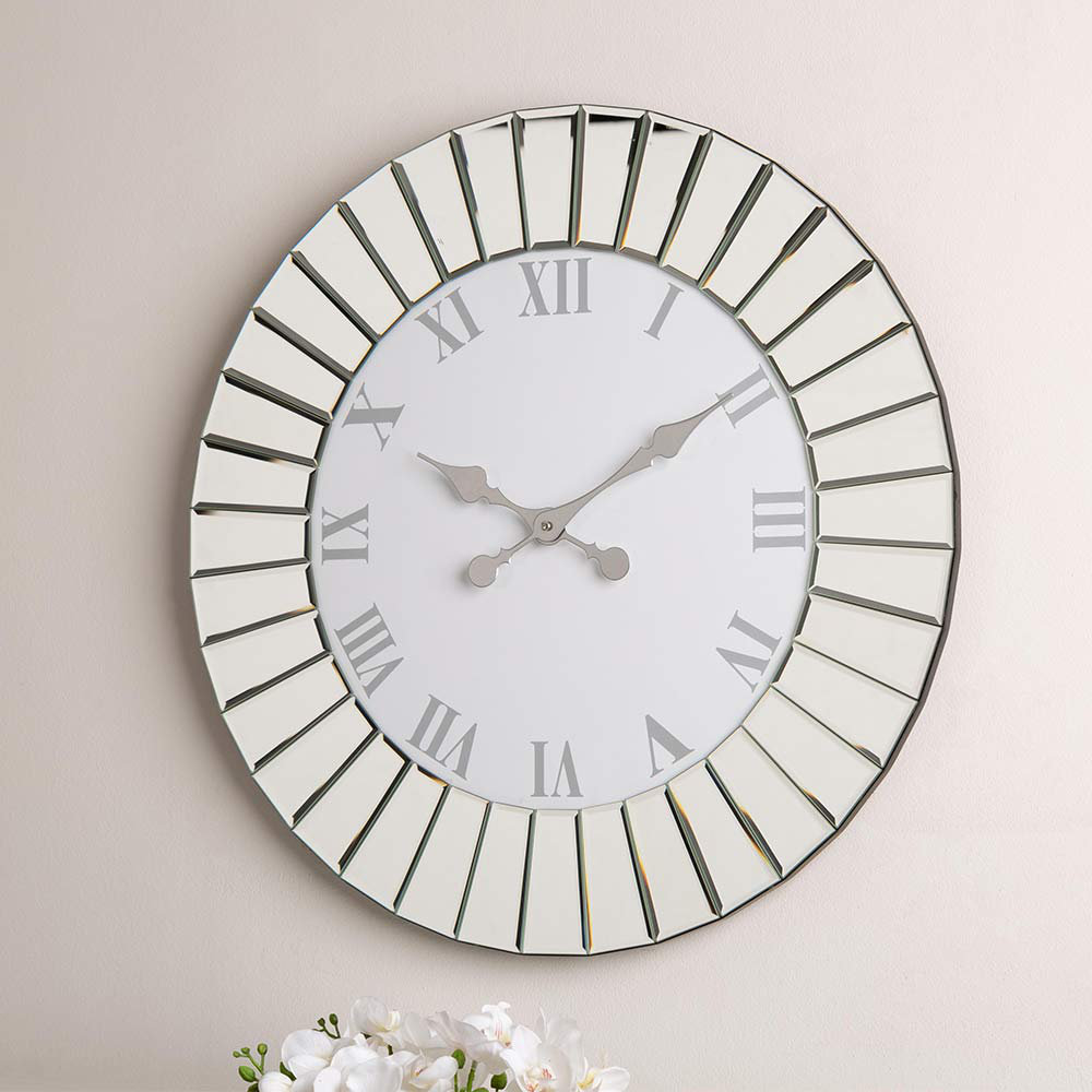 Fairmont Park Battiste Mirror Wall Clock for Living Room Decor, Modern ...