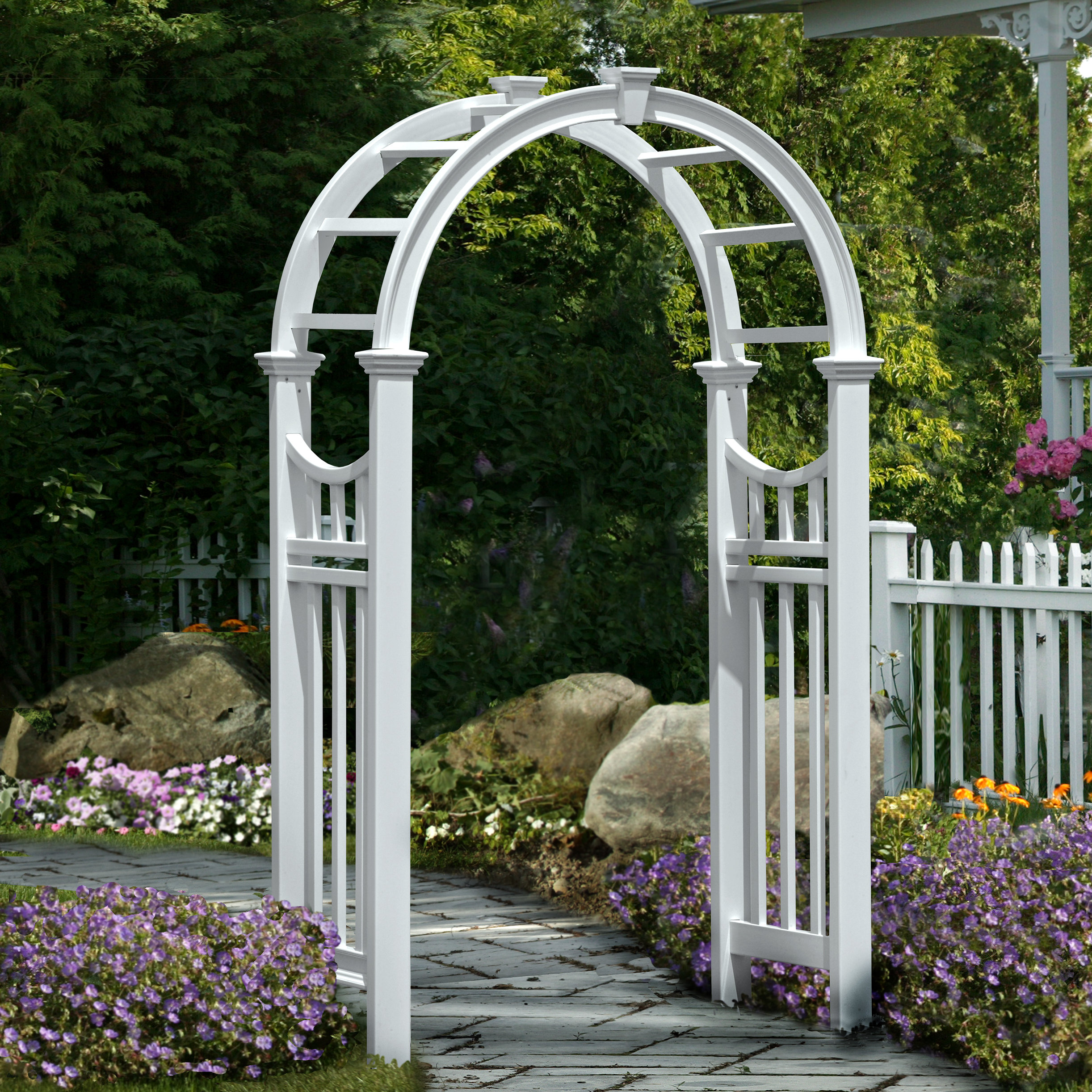 Vita Vienna Vinyl Arbor & Reviews | Wayfair