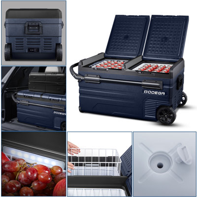 BODEGA Retro 2.65 Cubic Feet cu. ft. Convertible Mini Fridge with ...