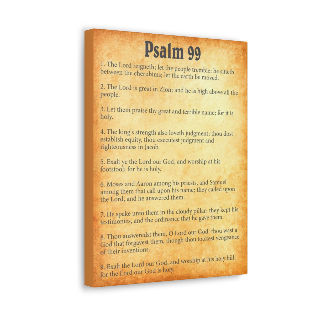 Trinx Psalm 99 - Wrapped Canvas Textual Art | Wayfair