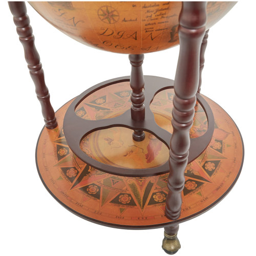 Lark Manor Wood World Globe Bar & Reviews | Wayfair