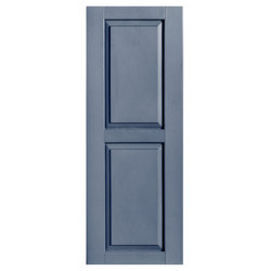 Alpha Shutters Exterior Vinyl Raised Panel Shutter Single & Reviews ...
