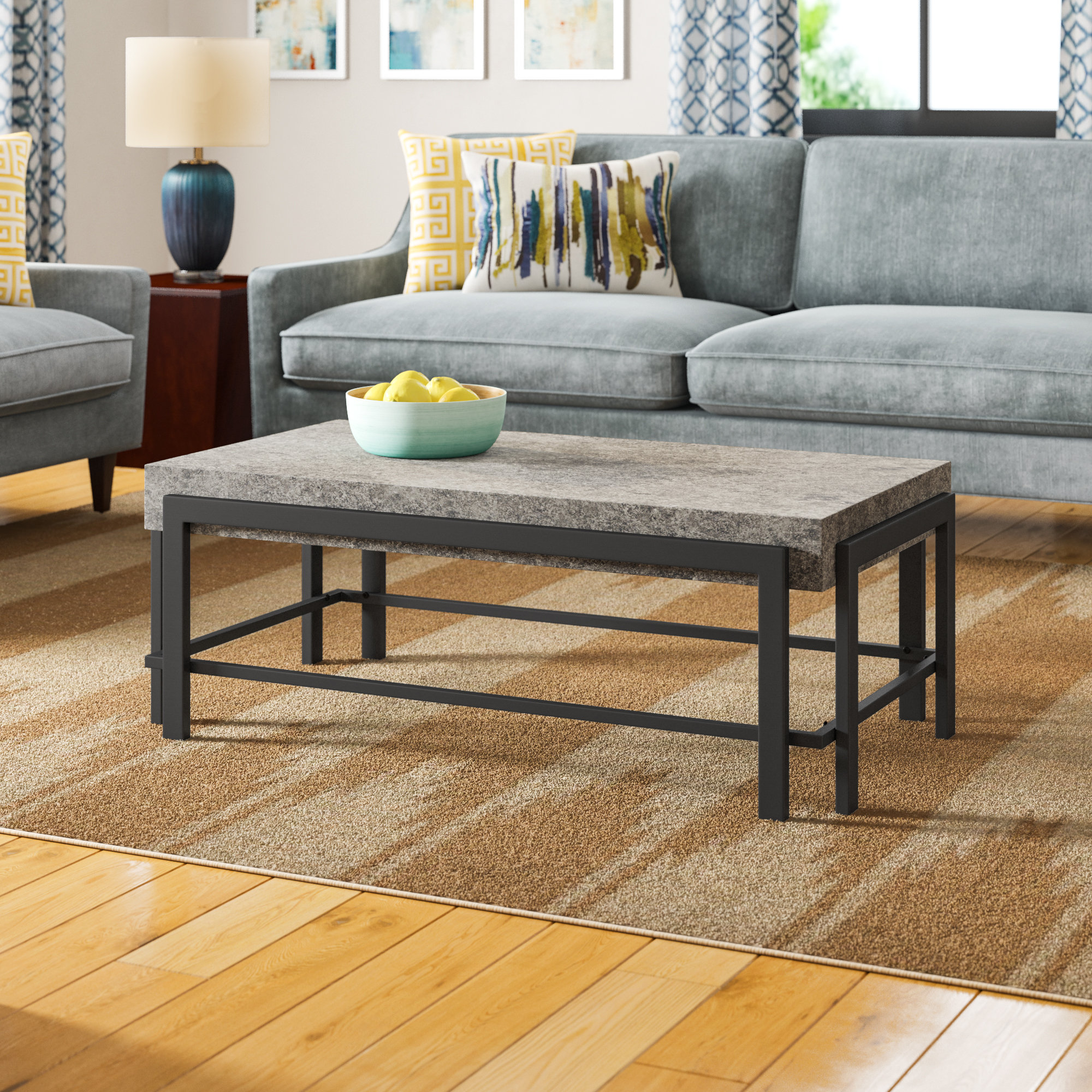 Ivy Bronx Oliver Rectangular Contemporary Coffee Table | Wayfair