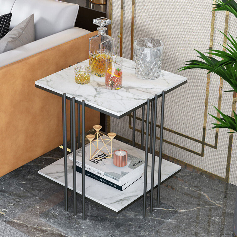 Metro Lane Almand Side Table with Storage | Wayfair.co.uk