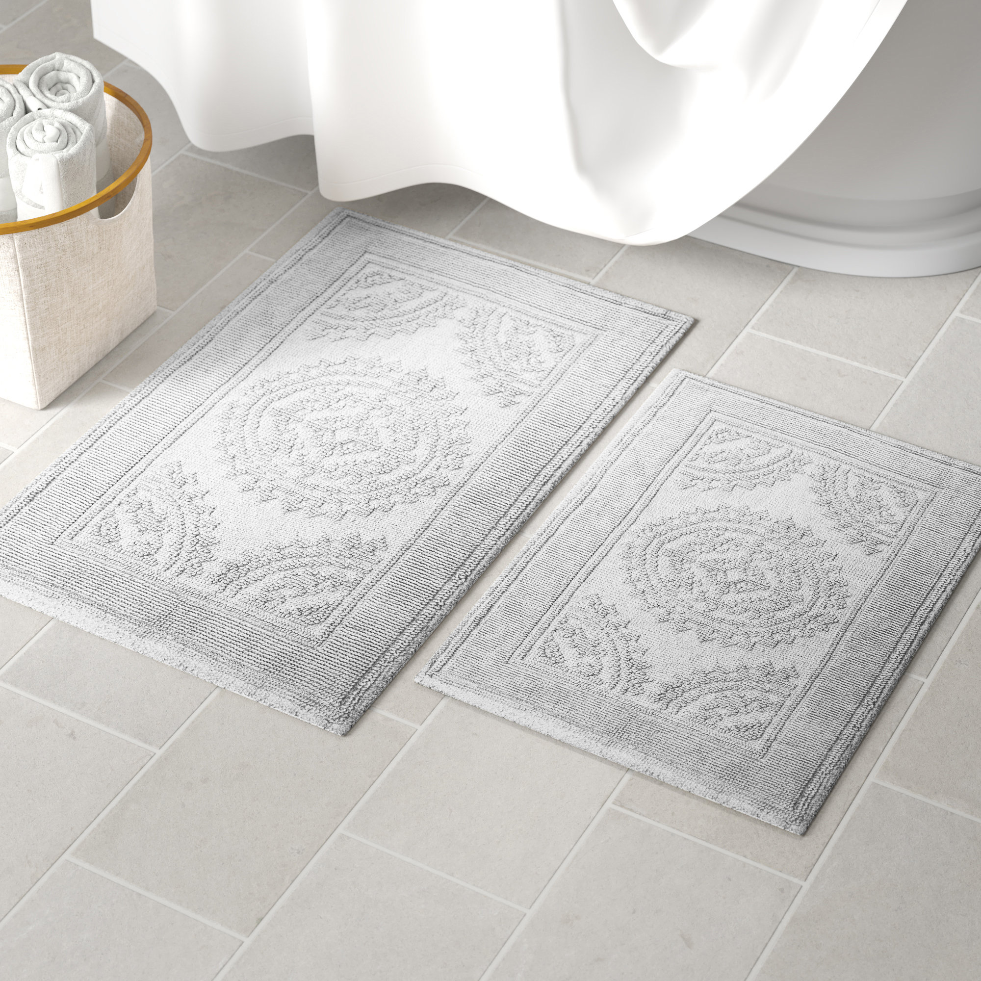 Ophelia & Co. Bosworth 2-Piece Bath Rug Set & Reviews | Wayfair