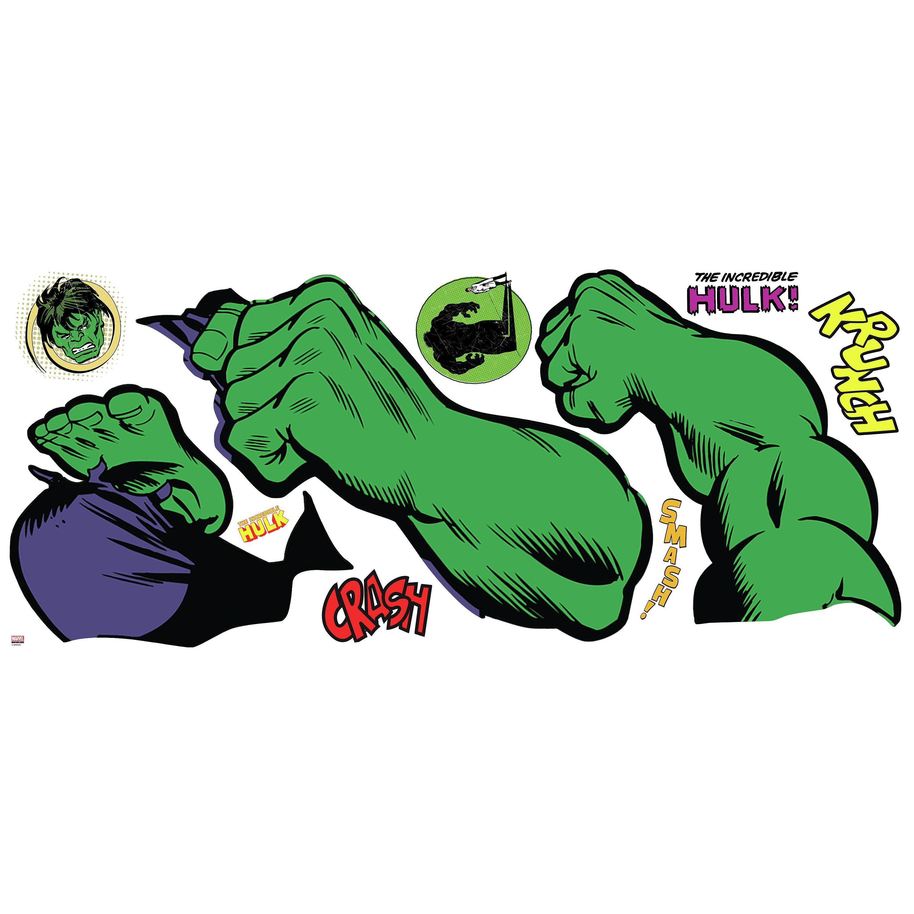 Room Mates Marvel Enterprises Classic Hulk Comic Peel and Stick Giant ...