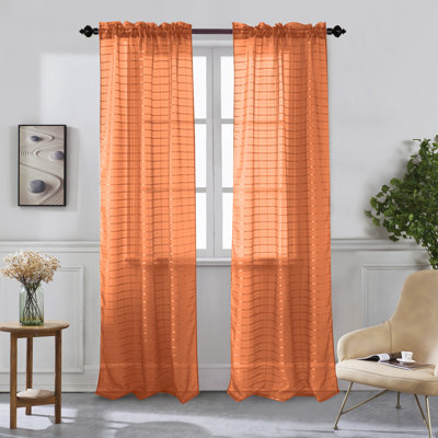 Salmon Colored Curtains | Wayfair