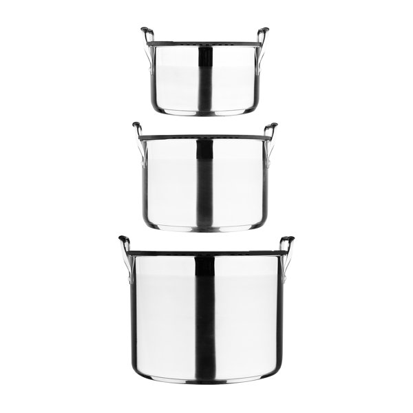 Masterpro Smart by MasterPRO - 3 Pc Stainless Steel Nesting Stock Pot ...