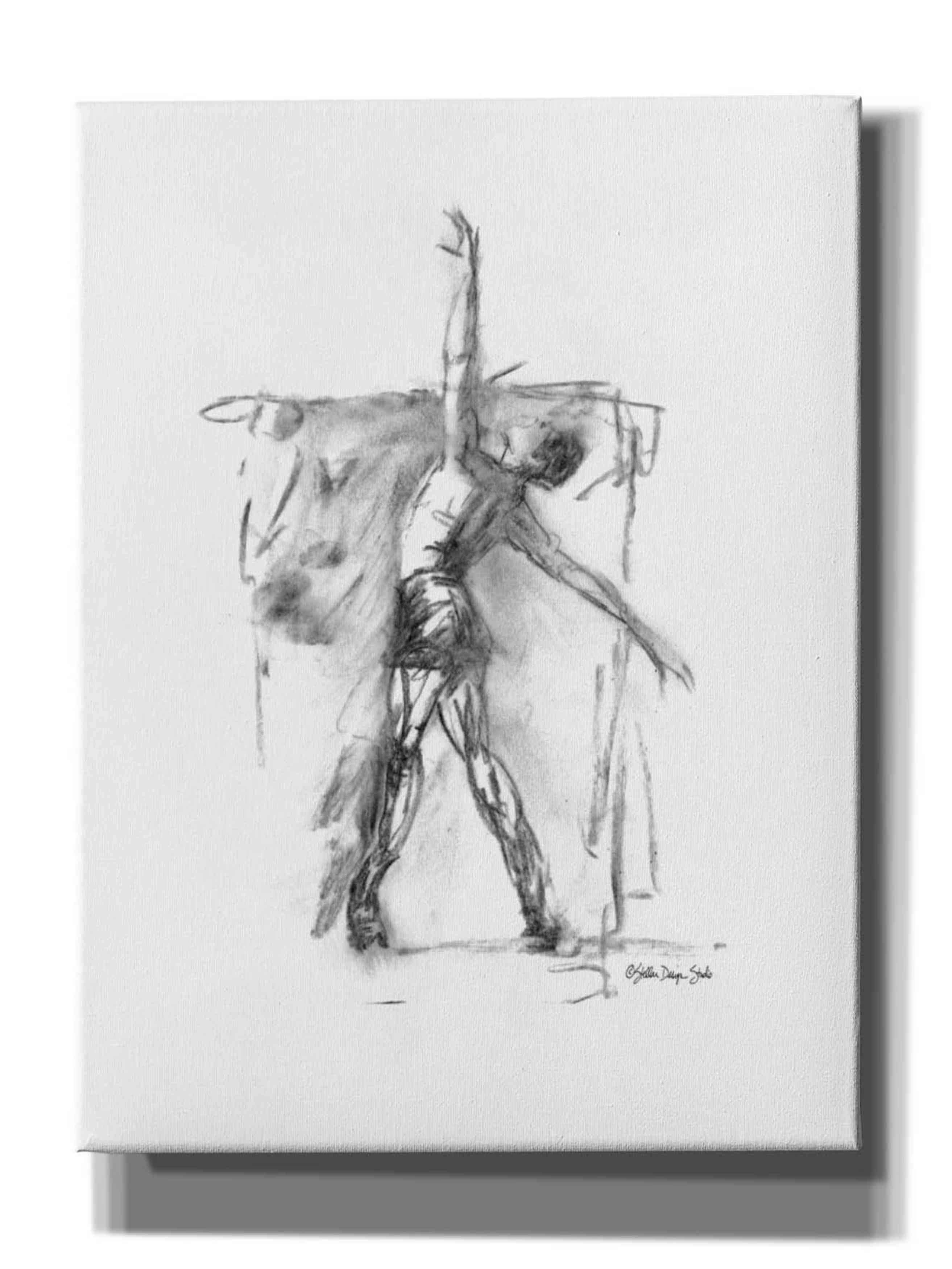 Winston Porter Dance Figure 2 by - Wrapped Canvas Drawing Print | Wayfair