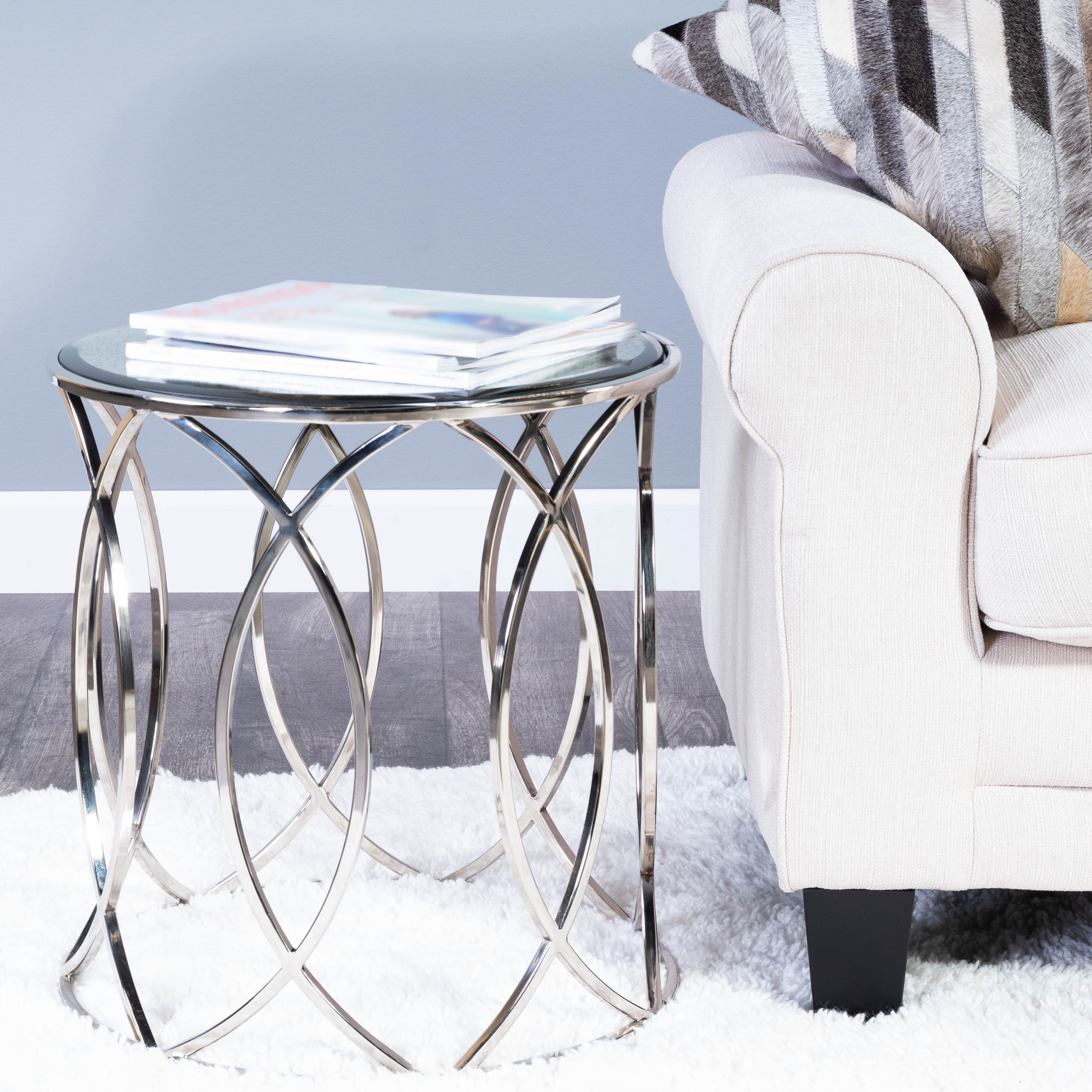 House of Hampton® Colter 19'' Tall Drum End Table & Reviews | Wayfair
