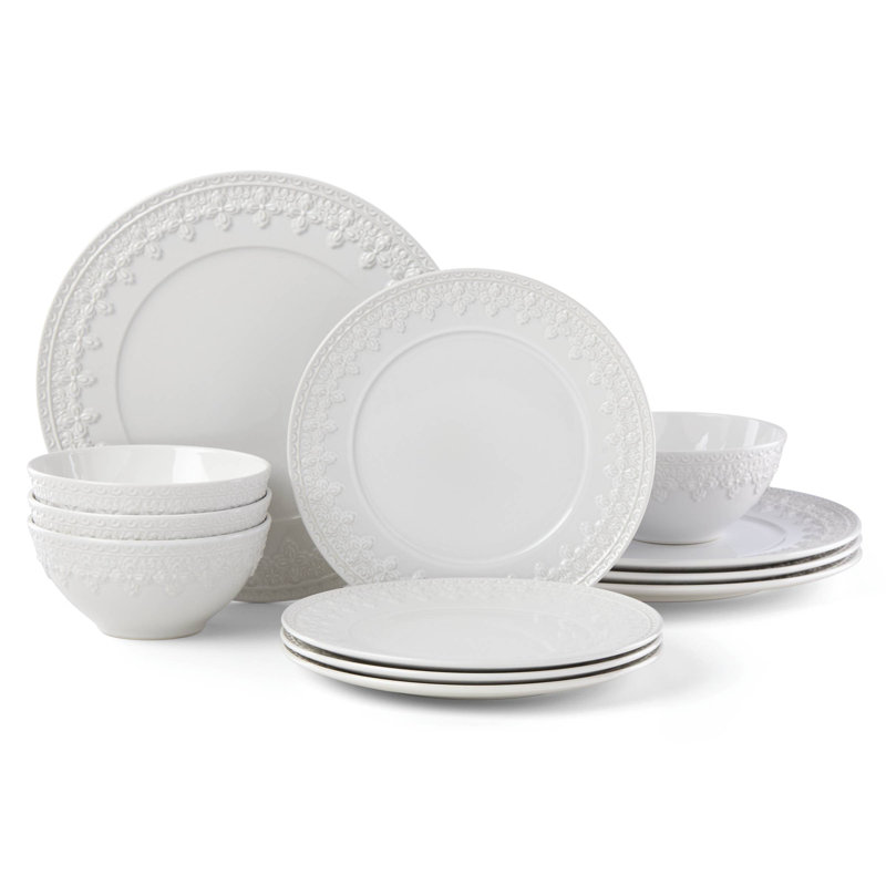 Lenox Chelse Muse Ironstone Dinnerware - Set of 12 & Reviews | Wayfair