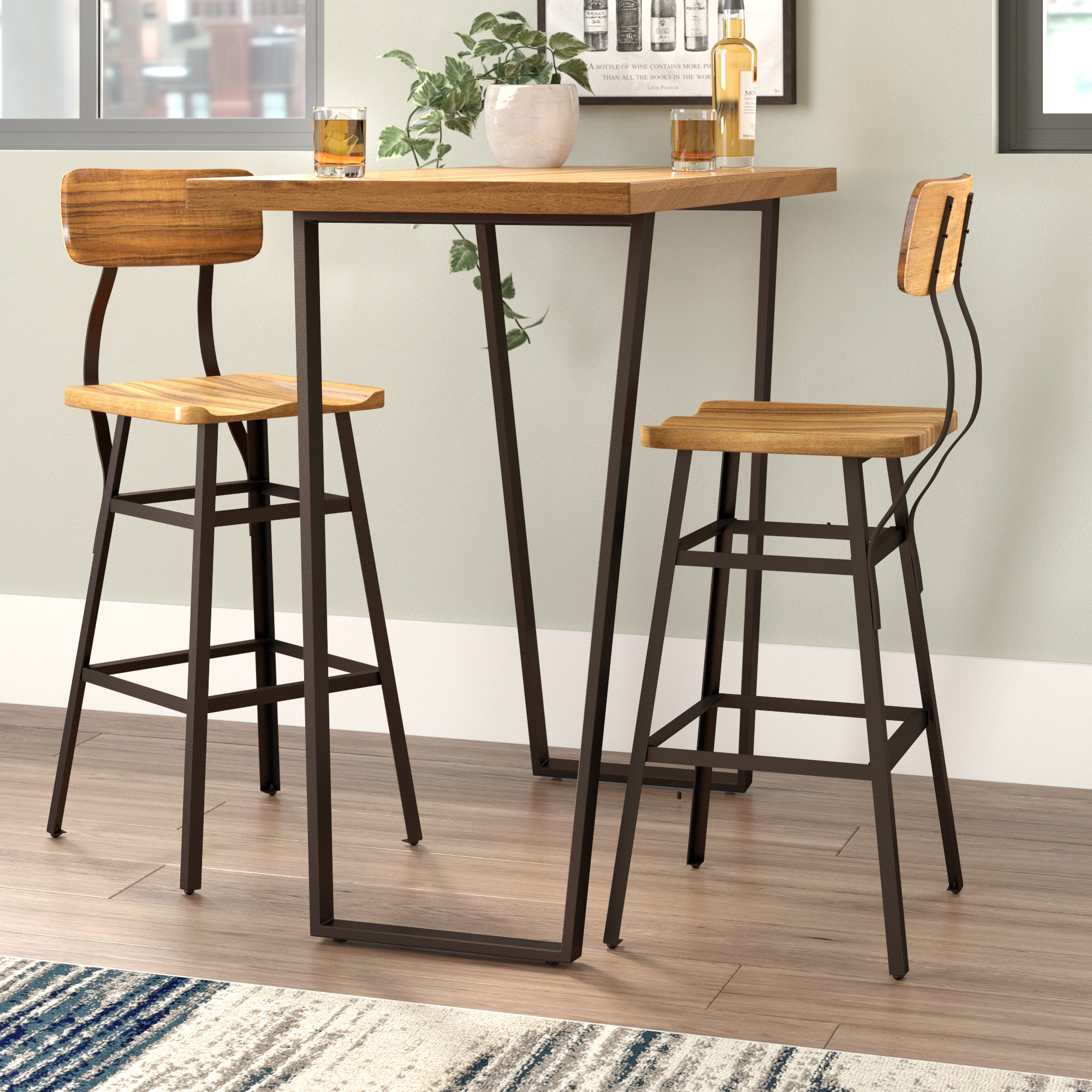 Union Rustic Boylan Counter Height Dining Set & Reviews | Wayfair
