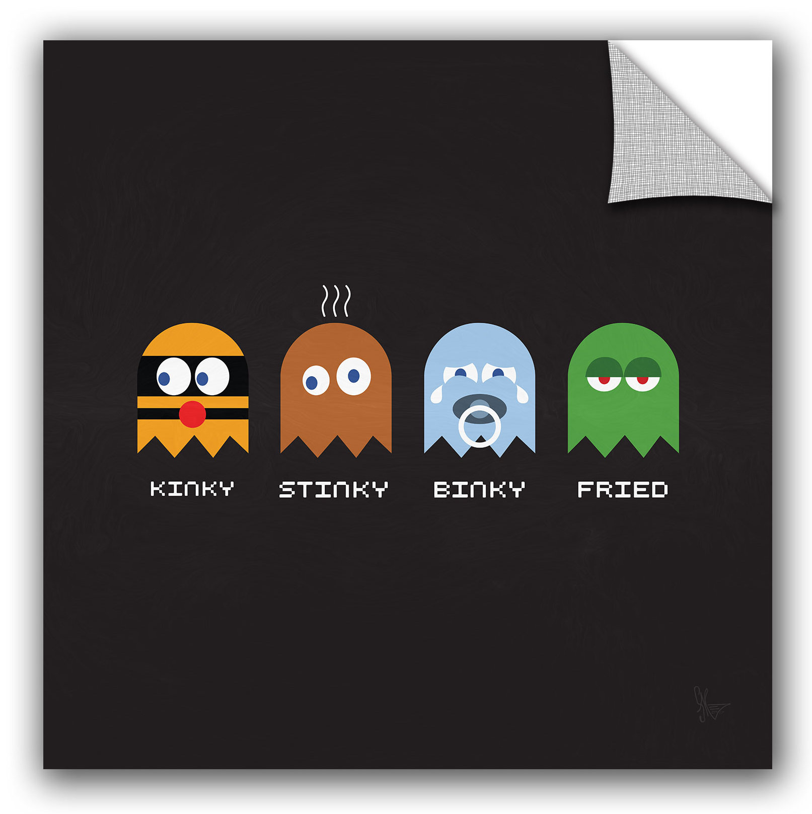 Trinx Akridge Kinky Stinky Binky Fried Removable Wall Decal | Wayfair