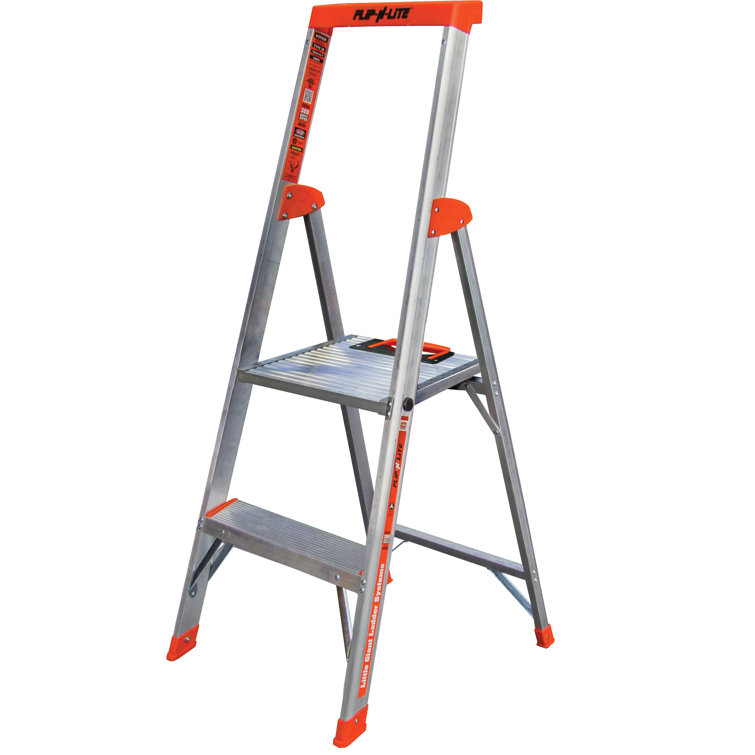 Little Giant Ladder Flip-N-Lite 4 ft Aluminum Step Ladder with 300 lb ...