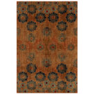Patina Vie Studio Floral Area Rug in Orange/Turquoise Blue & Reviews ...