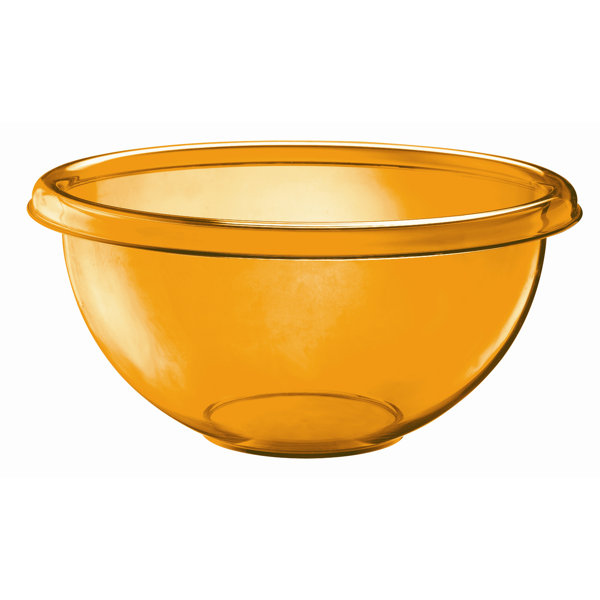 Large Clear Glass Salad Bowl | Wayfair
