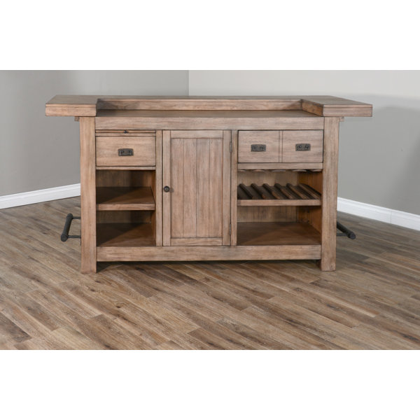 August Grove® Gridley Bar with Wine Storage & Reviews | Wayfair