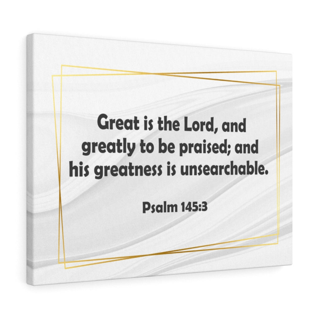 Trinx Great Is The Lord Psalm 145:3 Christian Wall Art Bible Verse ...